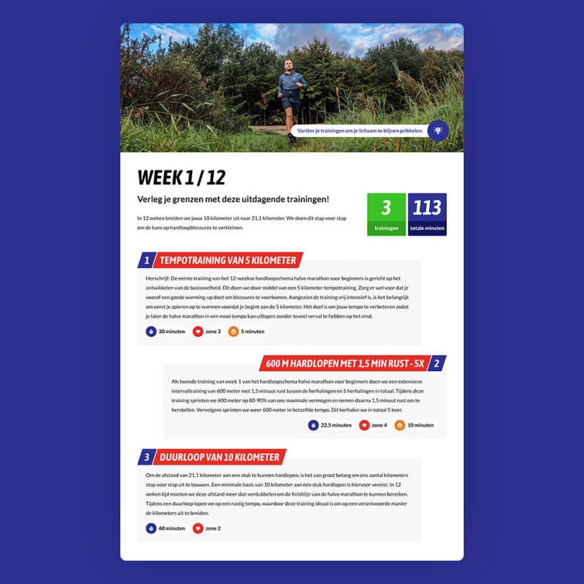 Hardloopschema halve marathon voor beginners - Wim Groenendijk